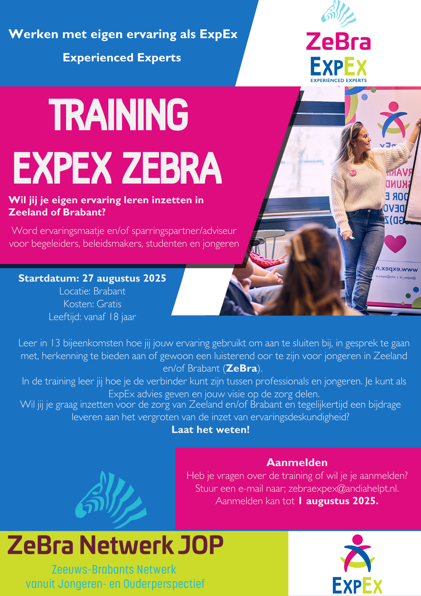 ZeBra-ExpEx | Ervaringsdeskundige Netwerk ZeBra JOP